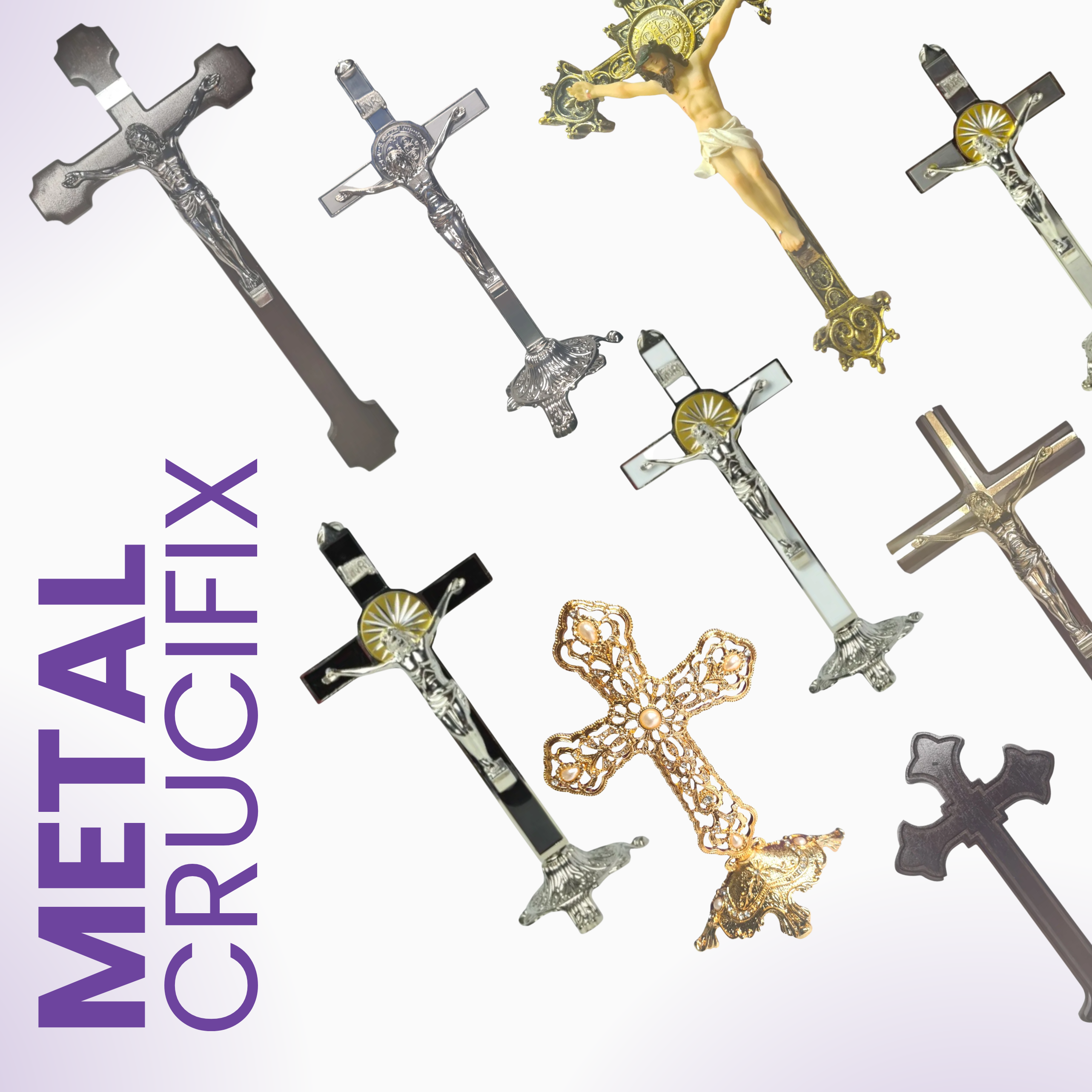 Metal Crucifix – JMJ Catholic Products